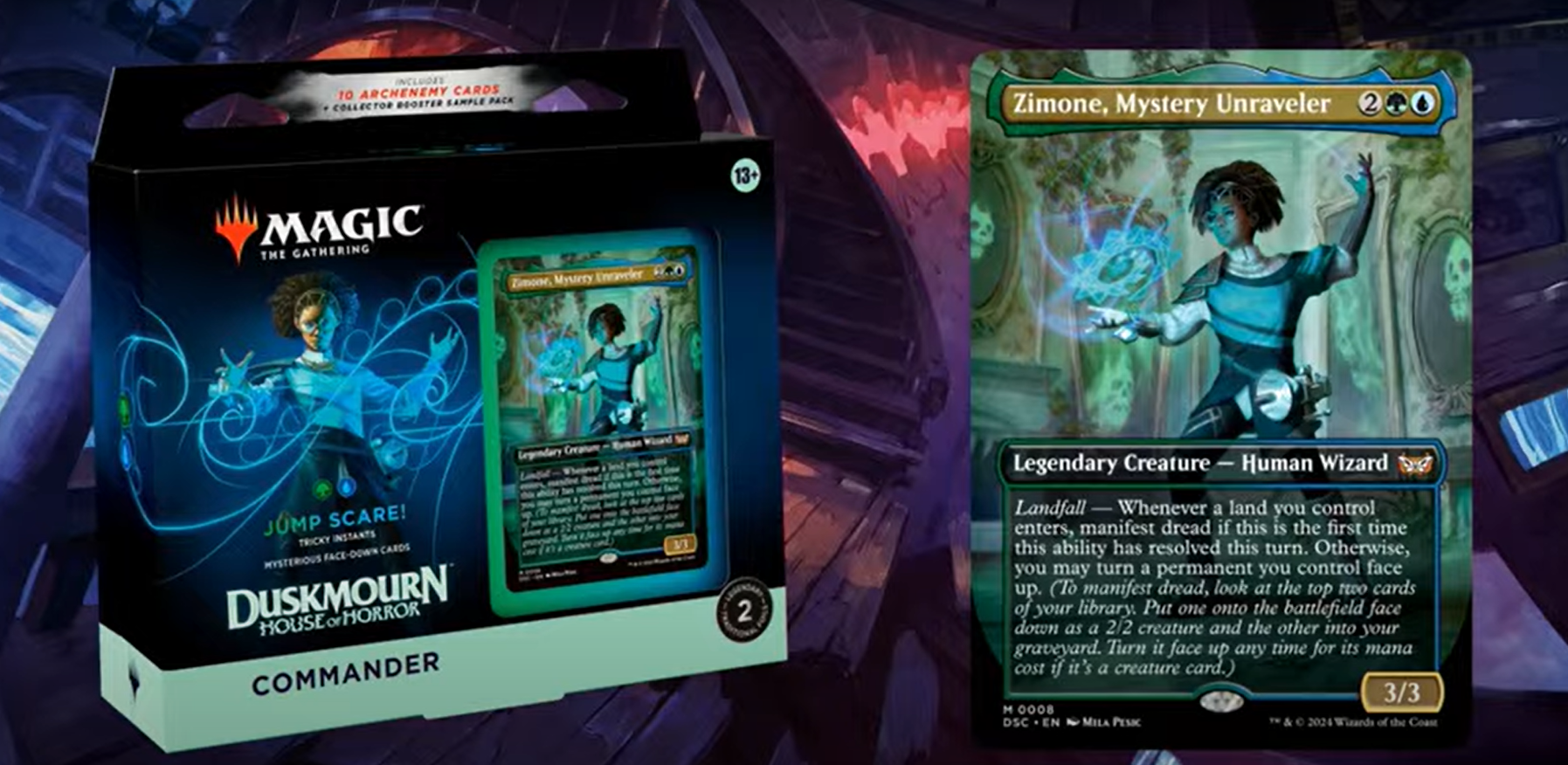 The four Duskmourn: House of Horror commander decks revealed for Magic: The Gathering's newest ...