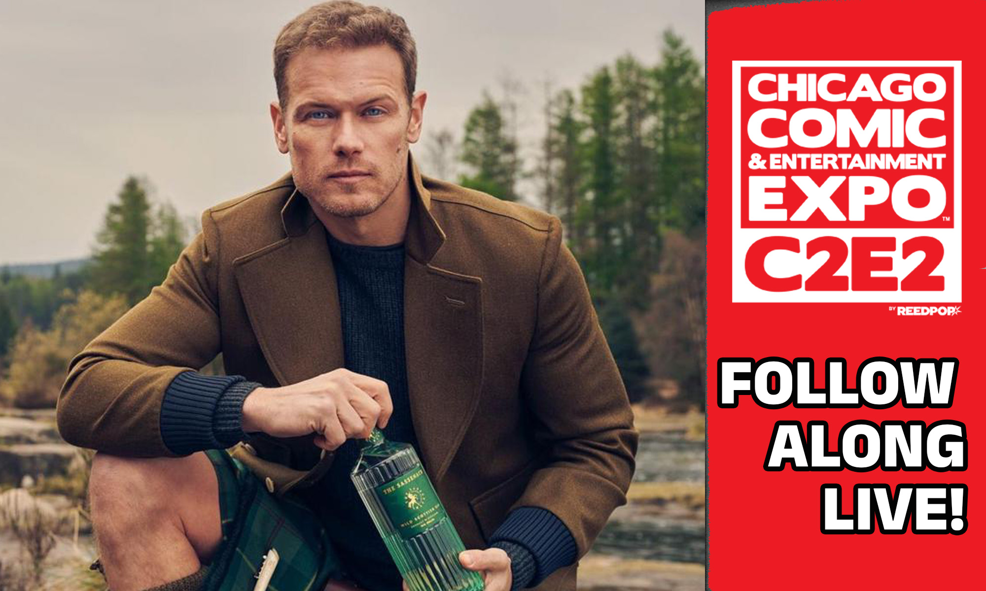 Follow along live to Outlander star Sam Heughan's panel at Chicago's C2E2 2025! | Popverse