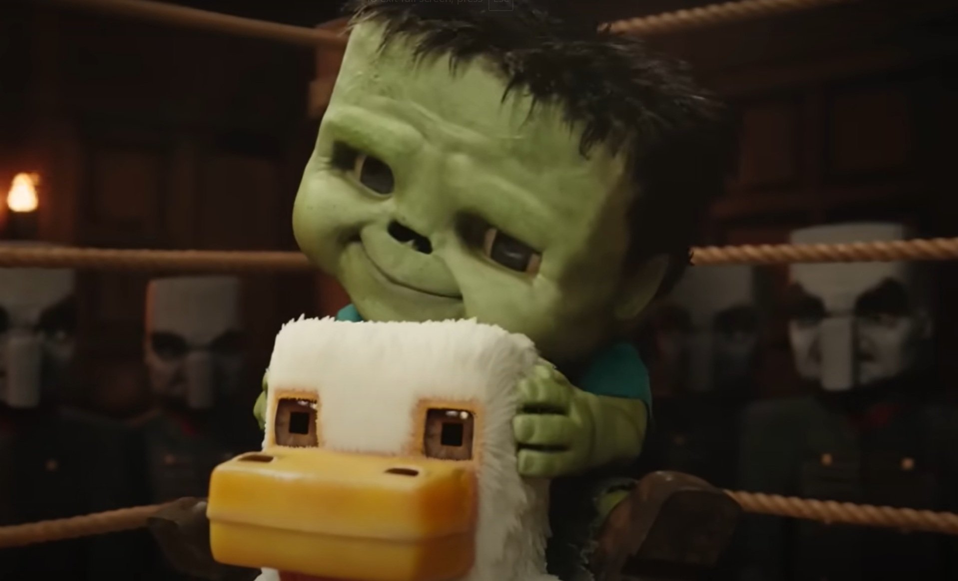 Why are people shouting “chicken jockey” during A Minecraft Movie? | Popverse