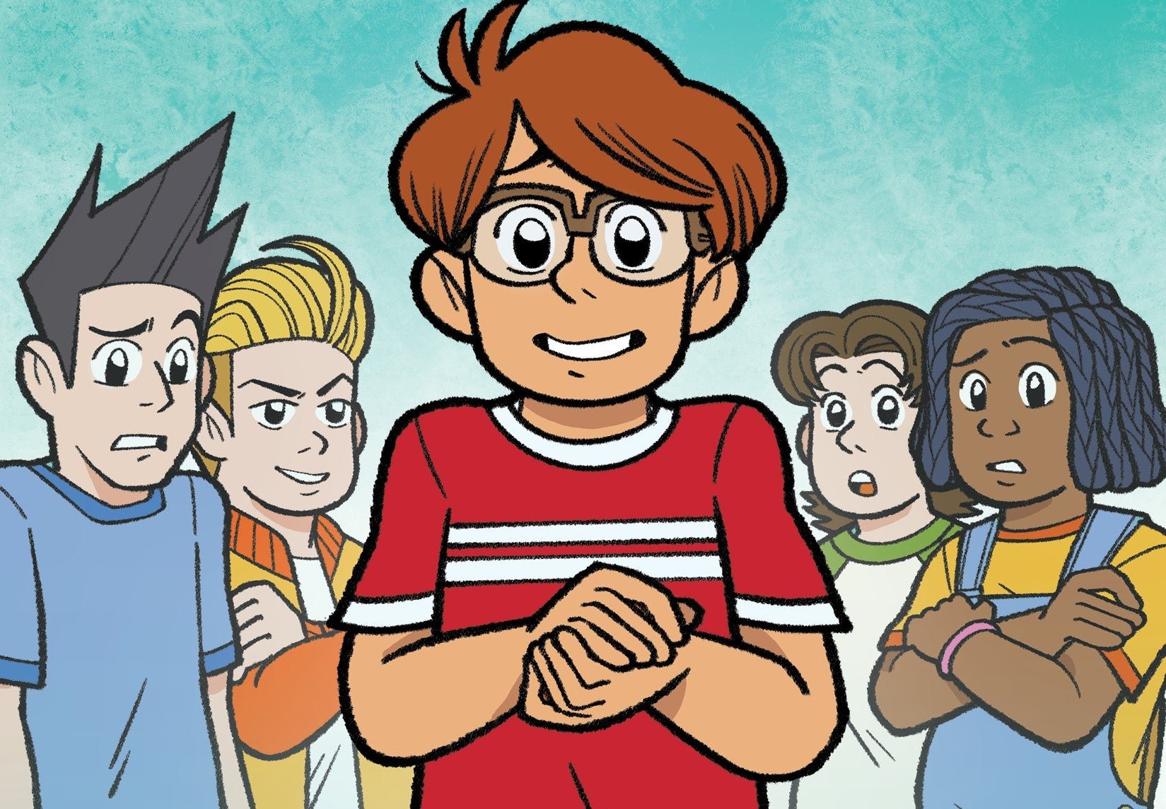 Cover Reveal: Rex Ogle and Dave Valeza’s new Graphix series Four Eyes ...