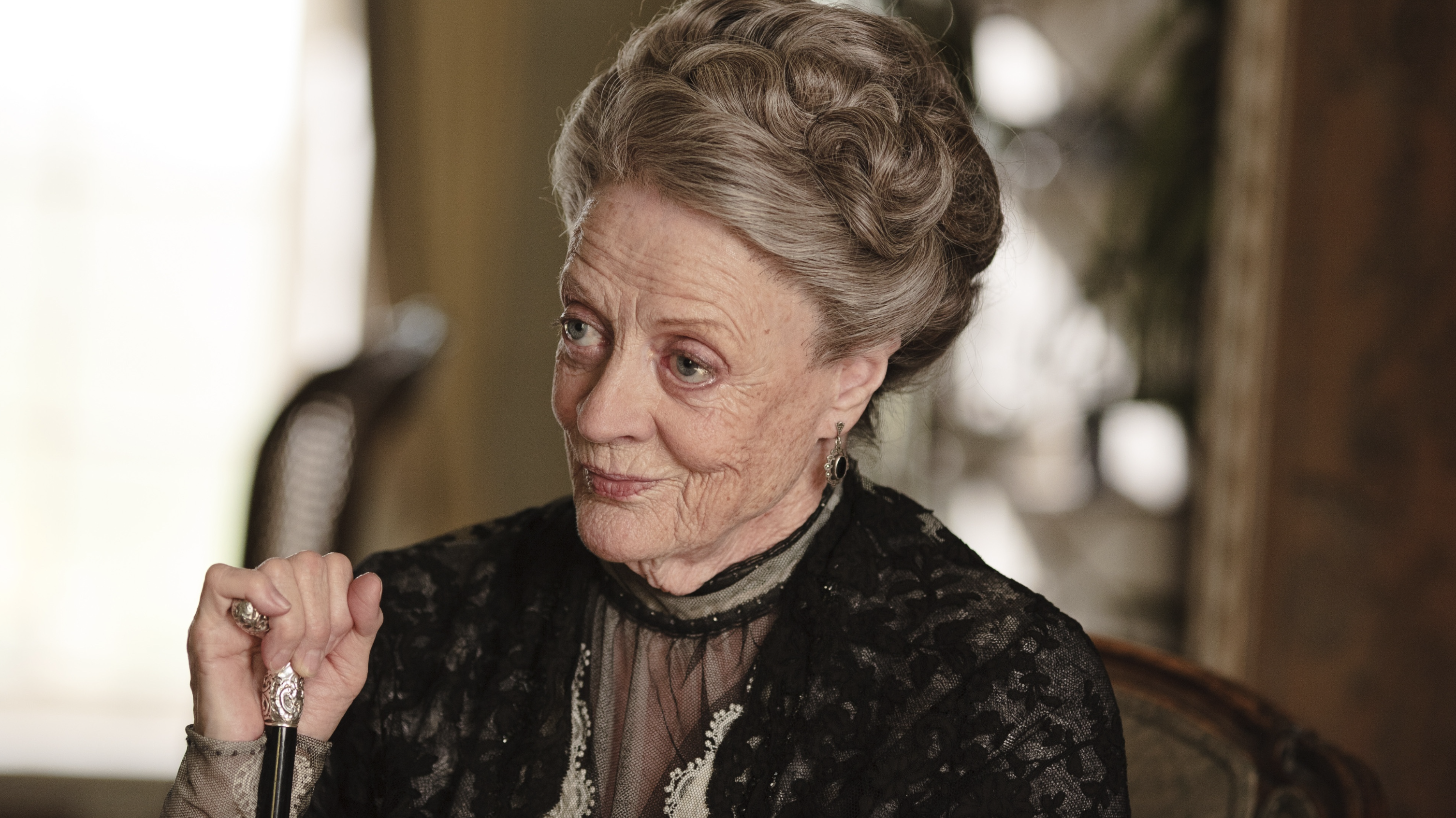 The late Maggie Smith is "still very much in the atmosphere" in Downton ...