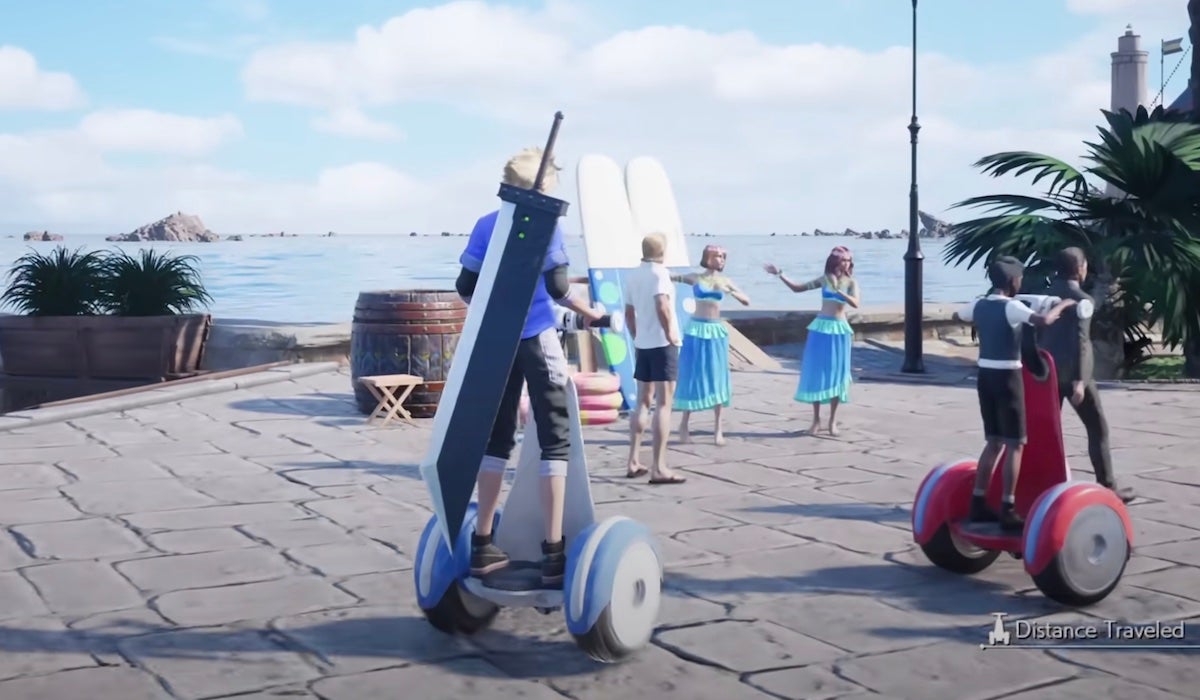 Cloud on Segway in Final Fantasy VII Rebirth: Why? | Popverse