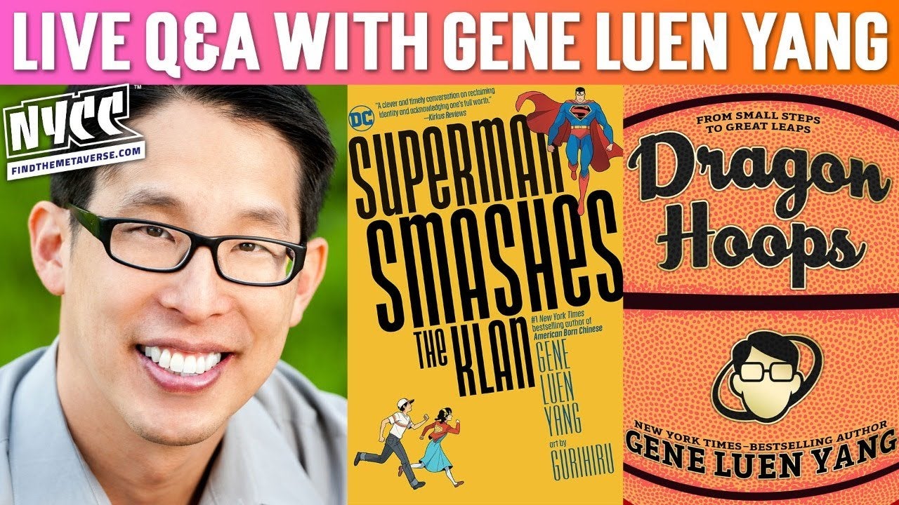 Gene Luen Yang Q&A, Signed Bookplates for Dragon Hoops & Superman ...