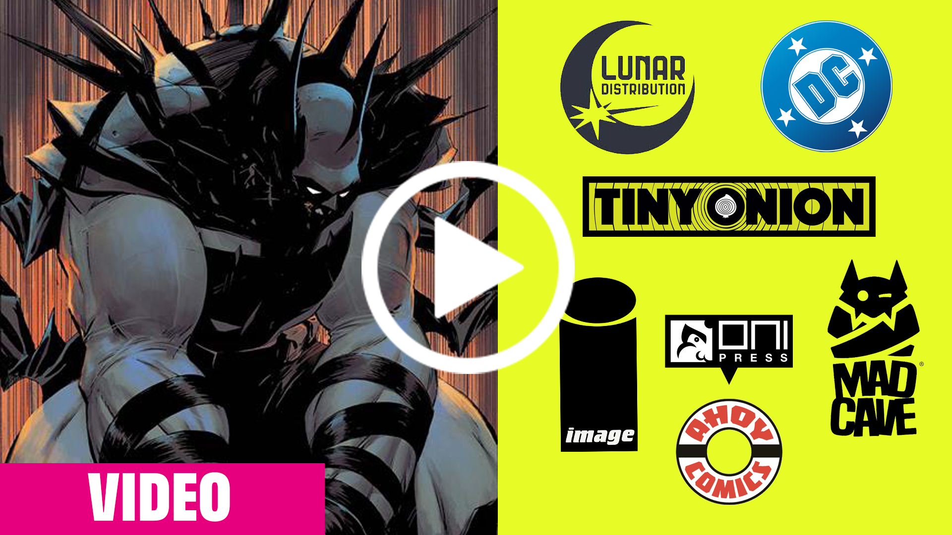 Lunar Distribution panel with DC, James Tynion IV's Tiny Onion, Image Comics, Mad Cave, AHOY ...