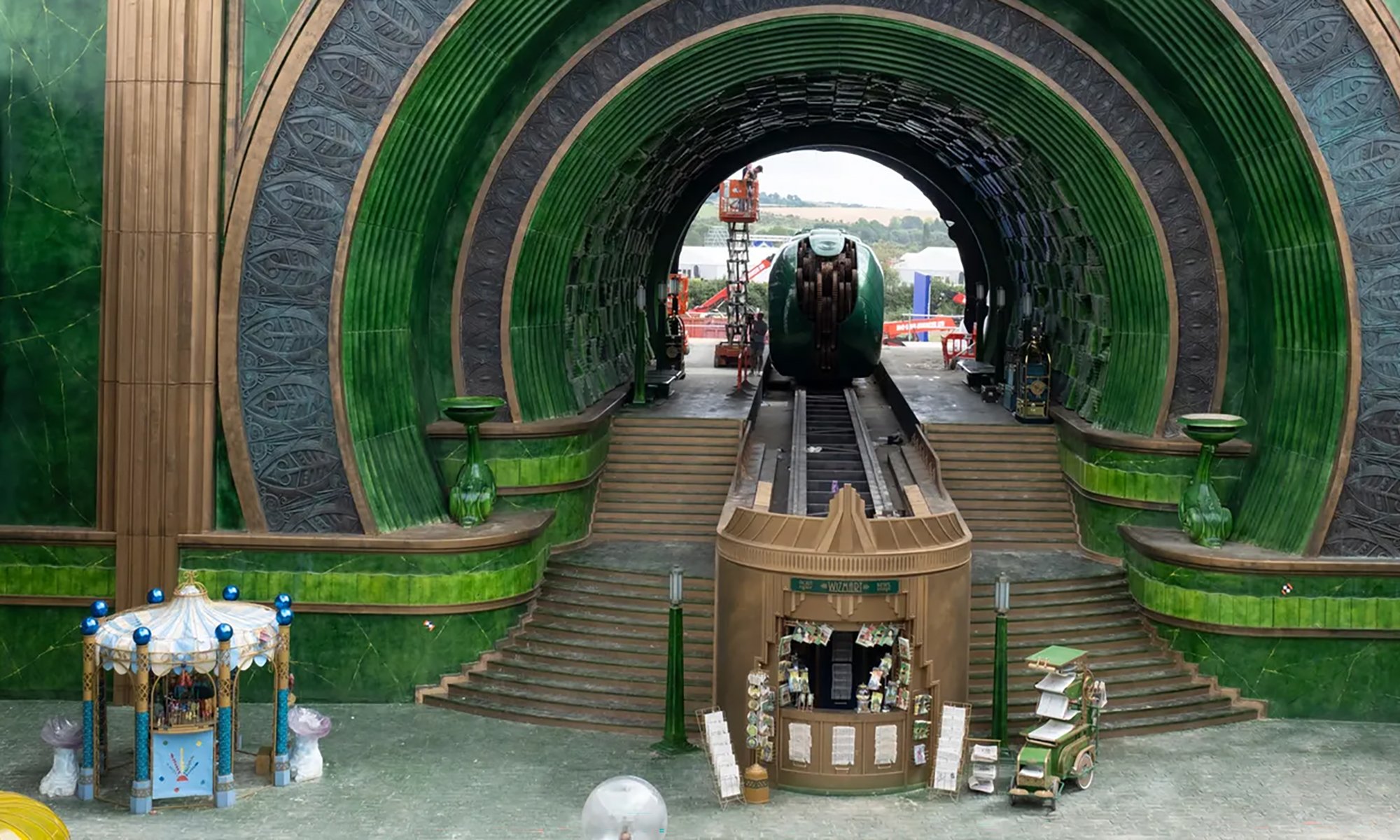 Wicked's Emerald City is a real city with a working bakery, real stores ...